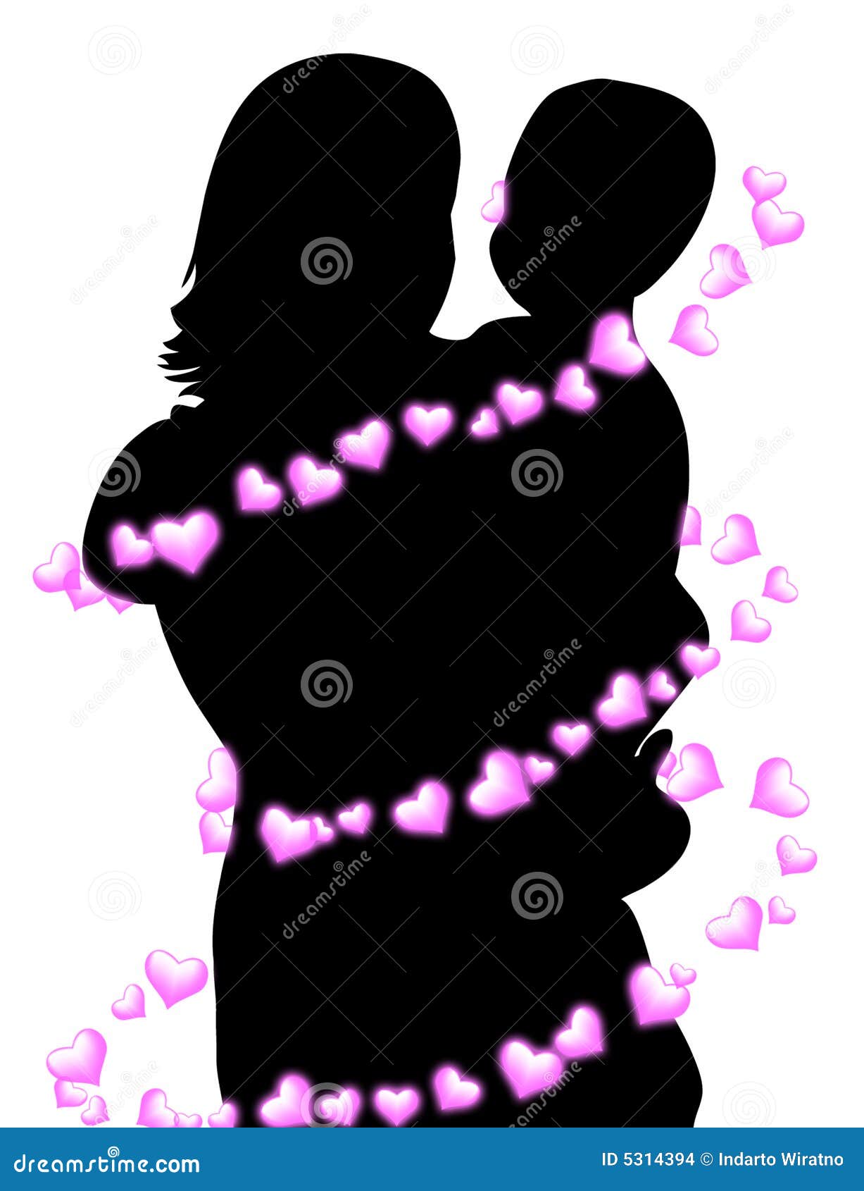 Mutterliebe stock abbildung. Illustration von frauen, symbol - 5314394