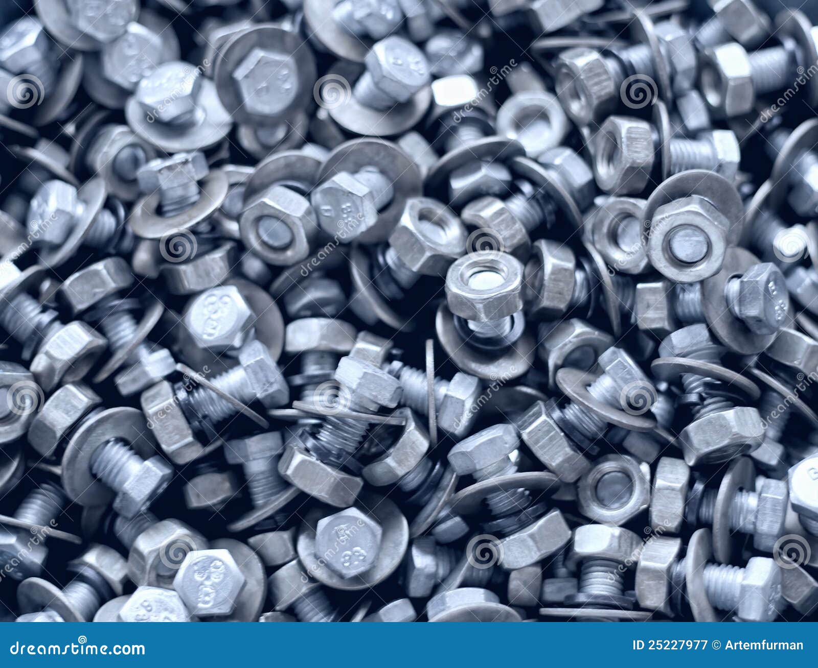 Muttern - und - Schrauben stockbild. Bild von stahl, mechanisch - 25227977