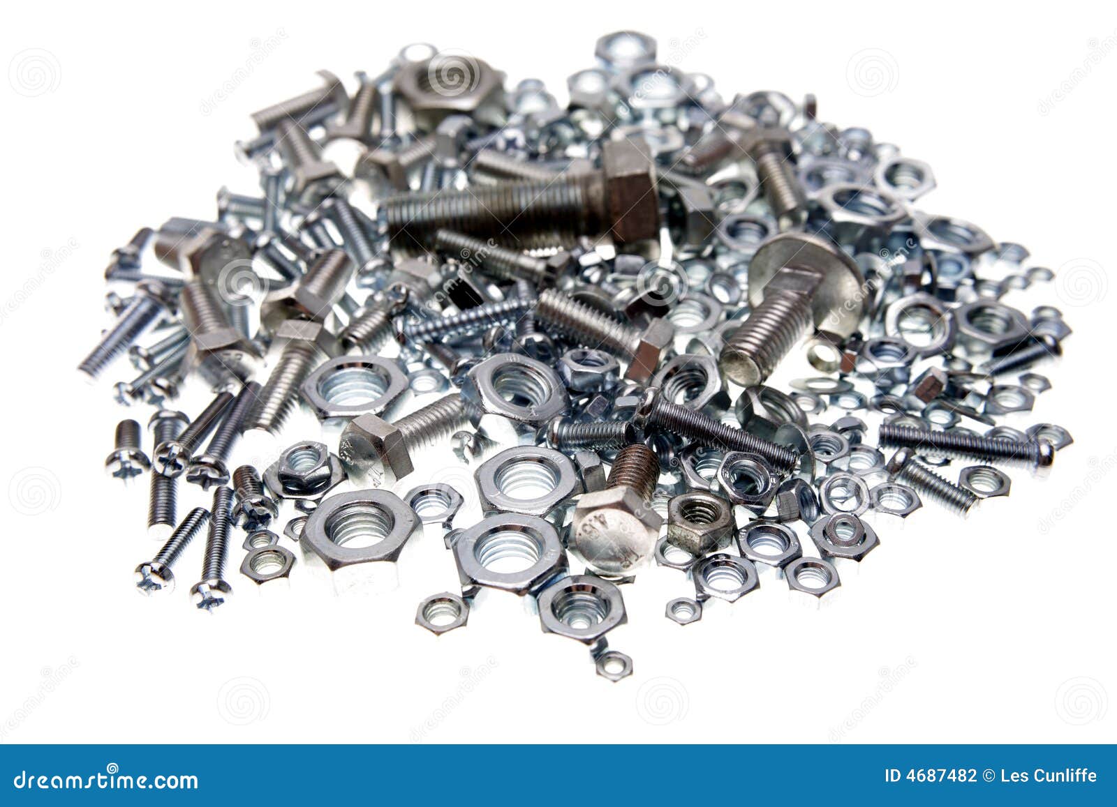 Muttern - und - Schrauben stockfoto. Bild von industrie - 4687482