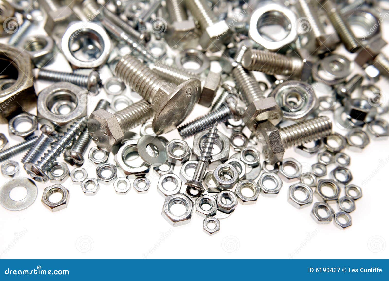 Muttern - und - Schrauben stockbild. Bild von zuhause - 6190437