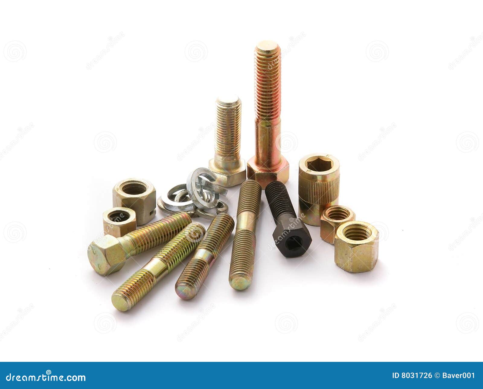 Muttern - und - Schrauben stockfoto. Bild von muttern - 8031726