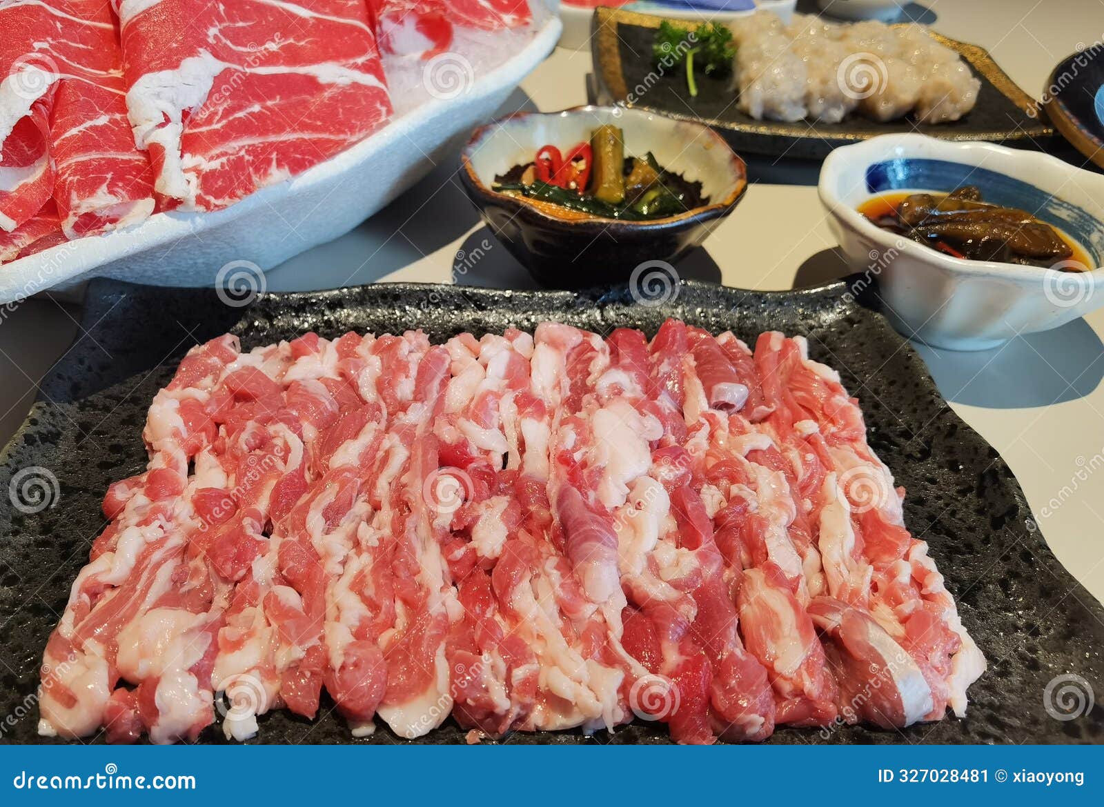 Mutton and beef slices stock image. Image of lamb, barbecue - 327028481