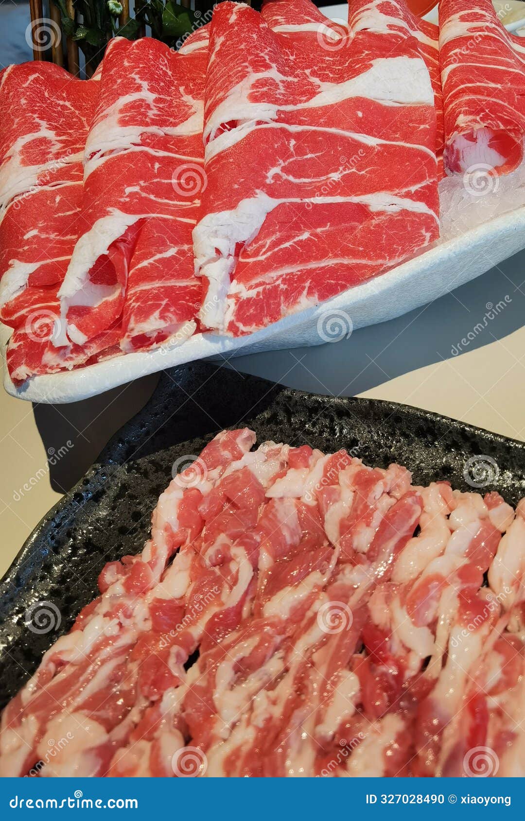 Mutton and beef slices stock photo. Image of steak, produce - 327028490