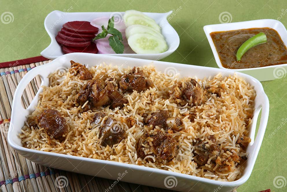 Mutton biryani stock image. Image of lamb, herbs, chili - 19018243