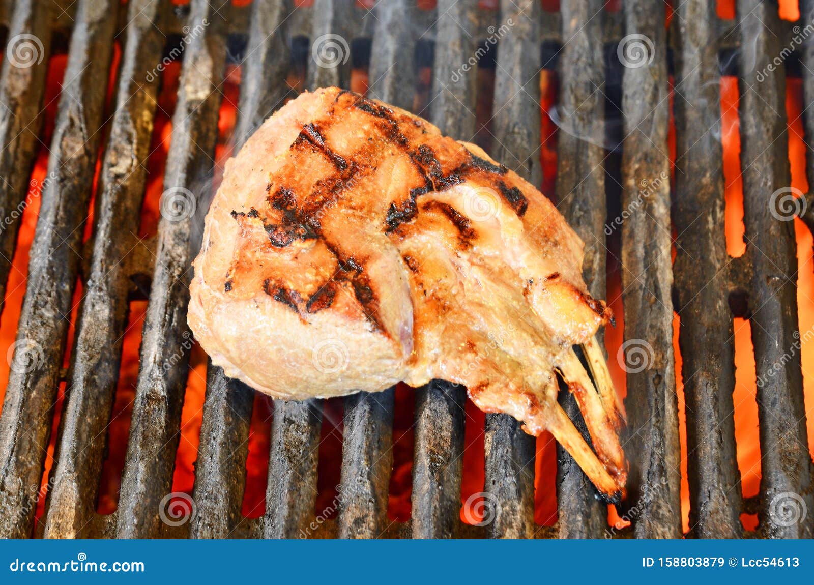 Mutton Chops BBQ stock image. Image of delicious, fine - 158803879
