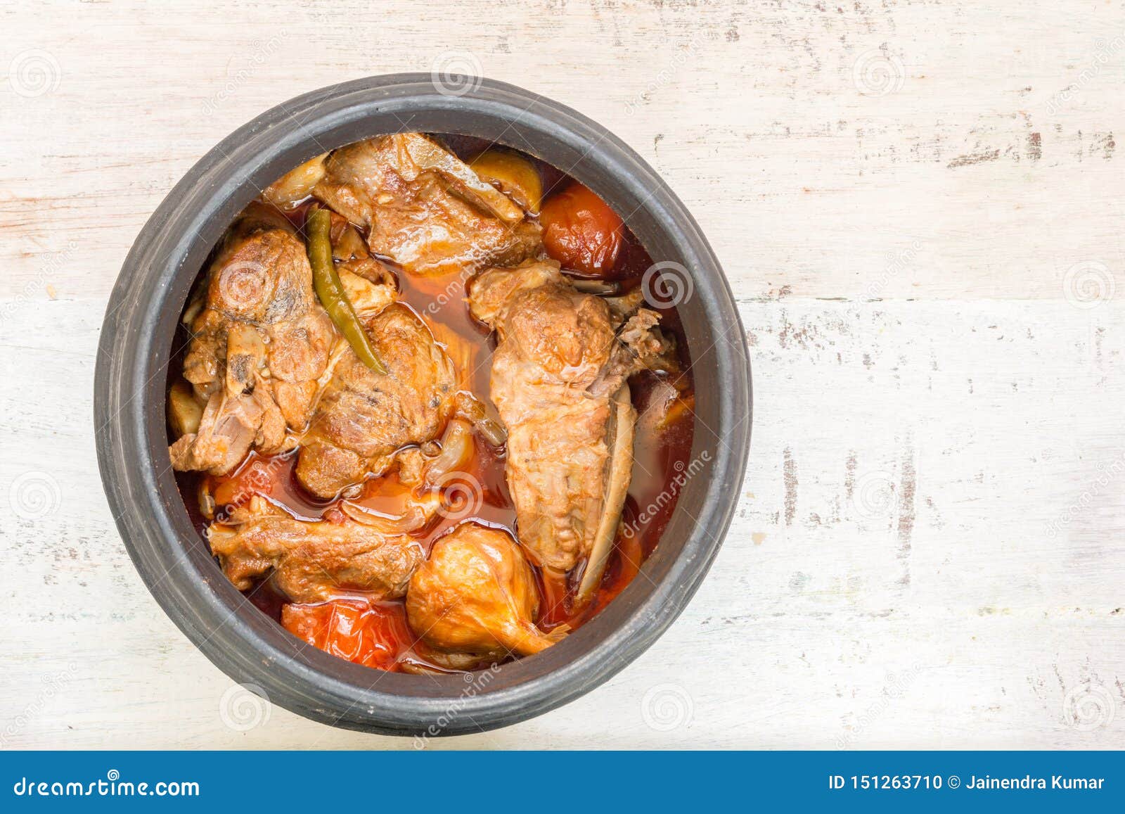 Mutton Cooked in Clay Handi Stock Photo - Image of lamb, gravy: 151263710