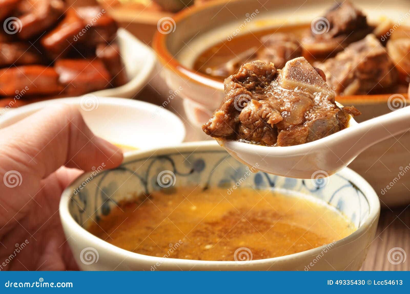 Mutton hot pot. stock photo. Image of tofu, cook, meat - 49335430