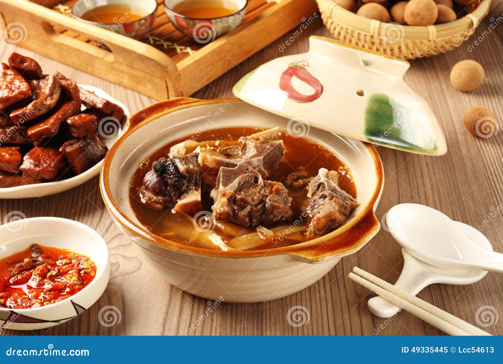 Mutton hot pot. stock image. Image of cuisine, food, vegetable - 49335445