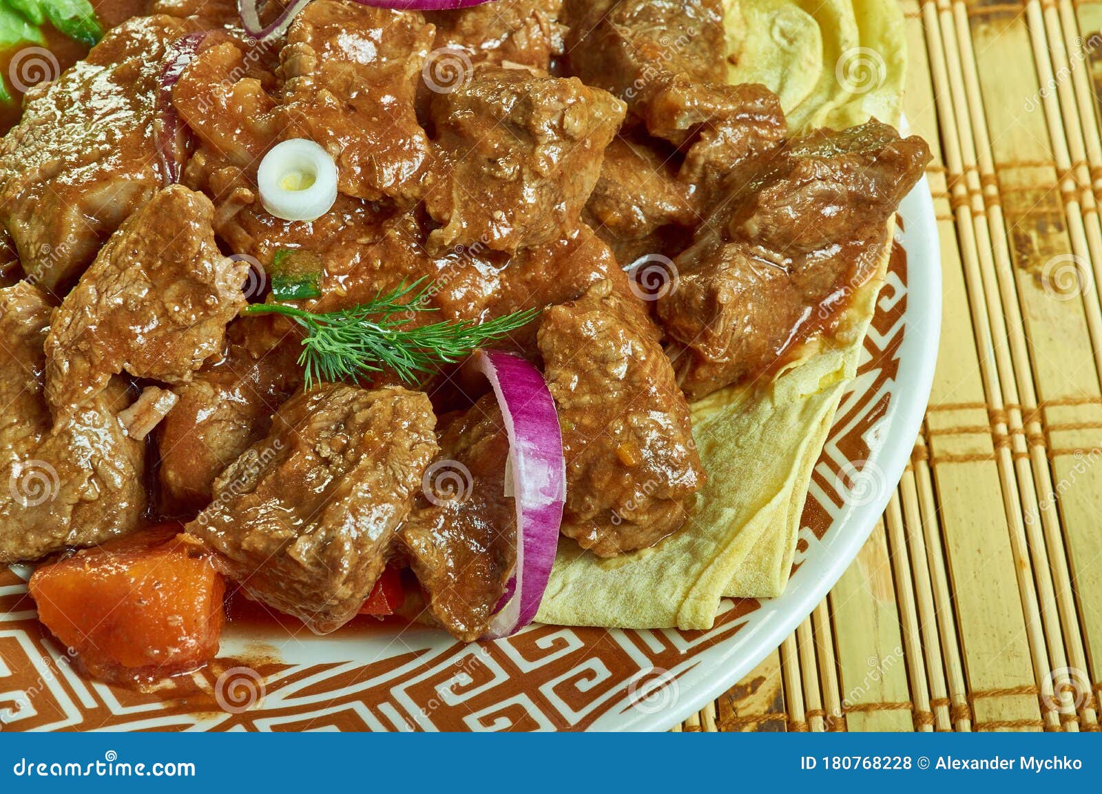 Mutton Lazeez stock photo. Image of mutton, meat, asian - 180768228