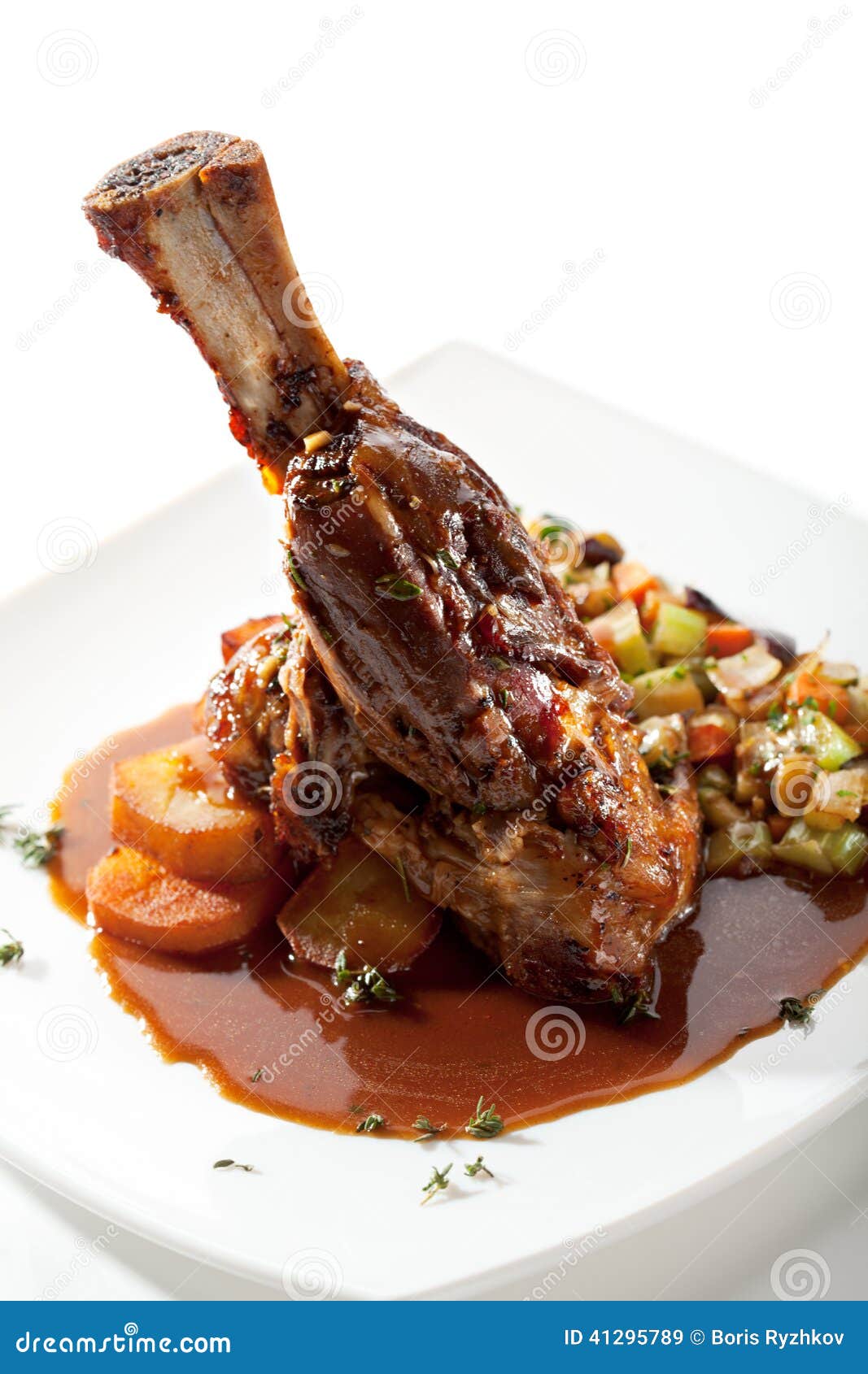 Mutton Leg stock image. Image of sauce, grilled, roast - 41295789