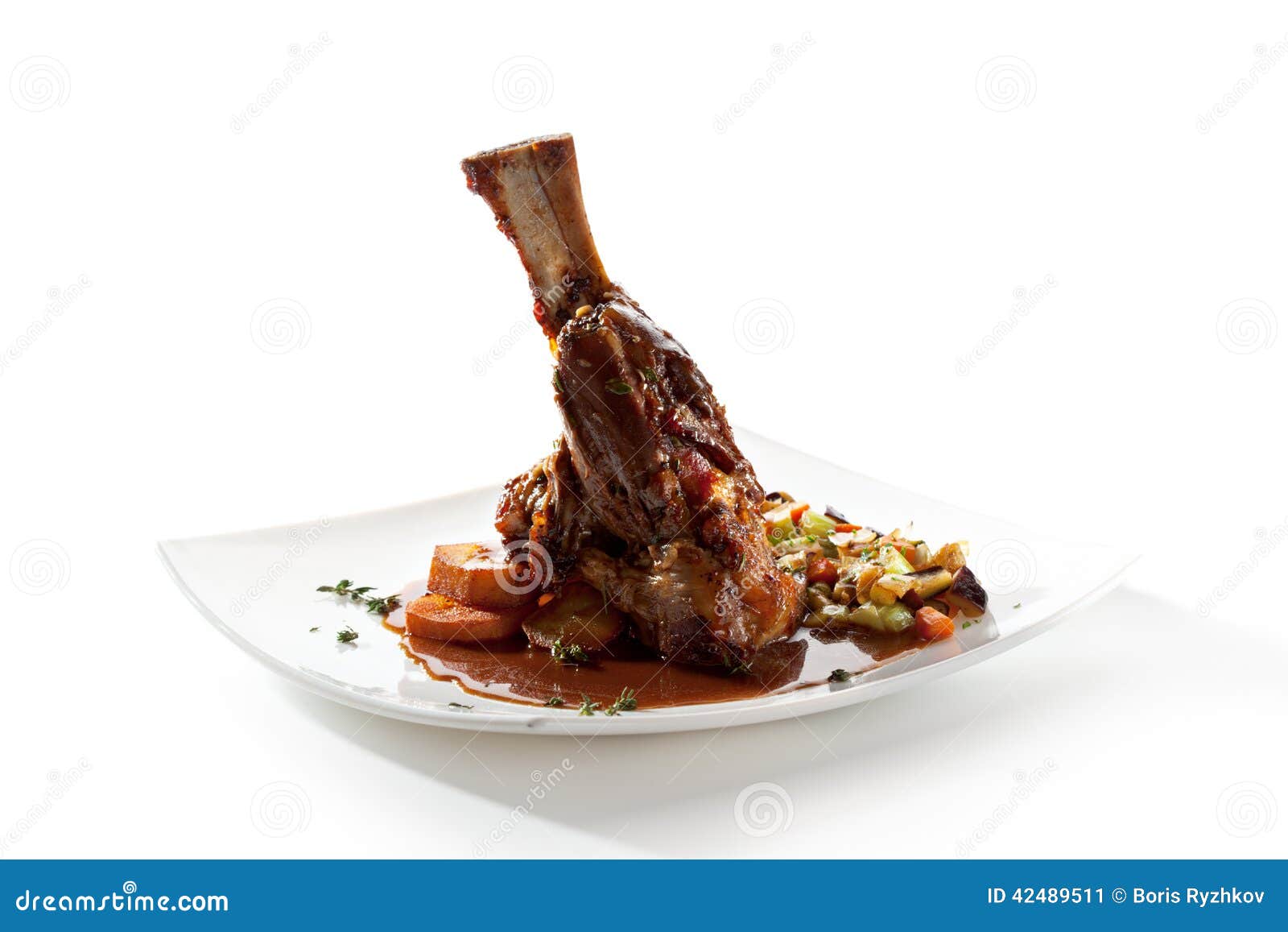 Mutton Leg stock image. Image of roast, restaurant, dinner - 42489511