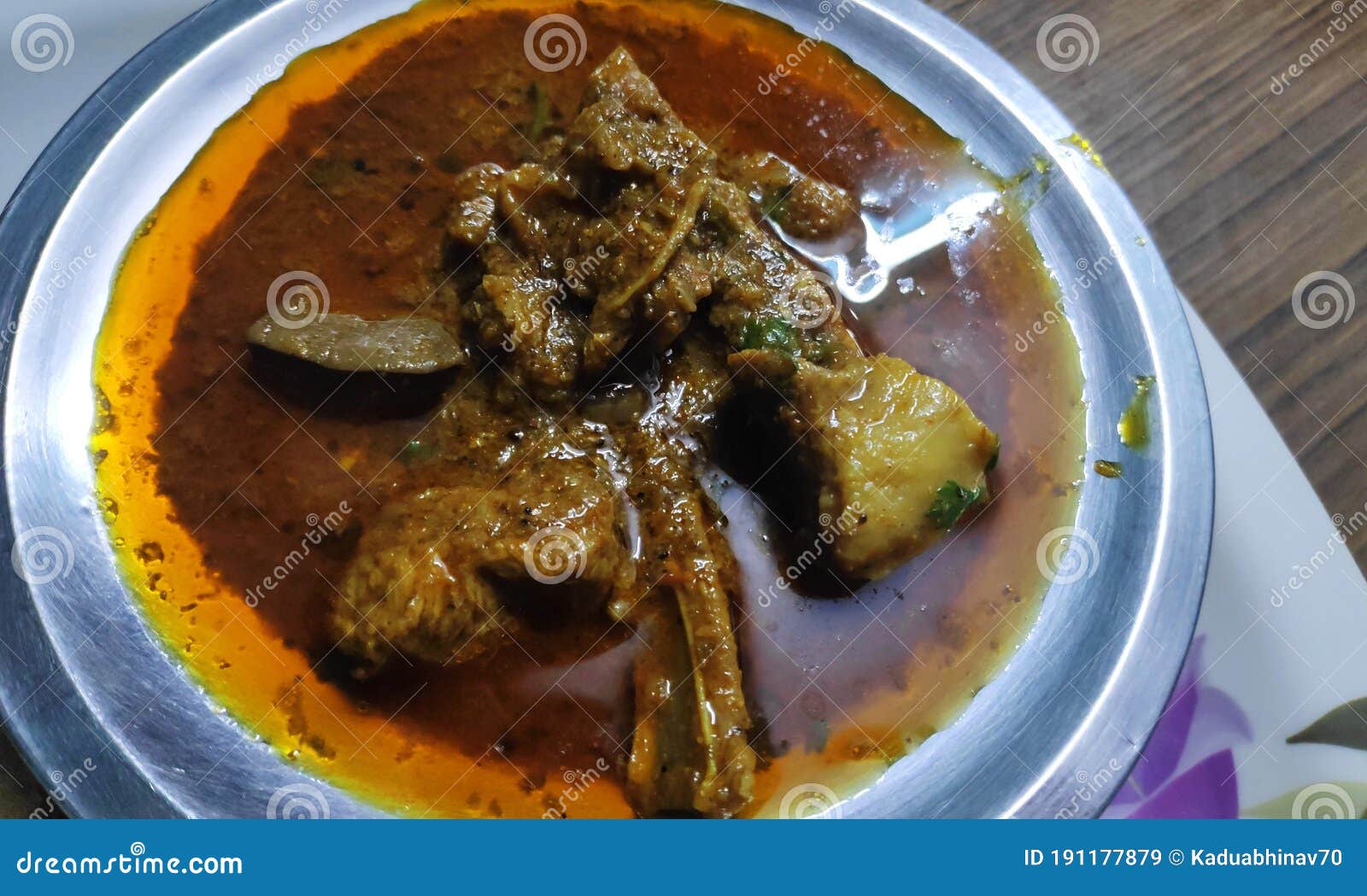 Mutton Masala Curry stock image. Image of food, lunch - 191177879