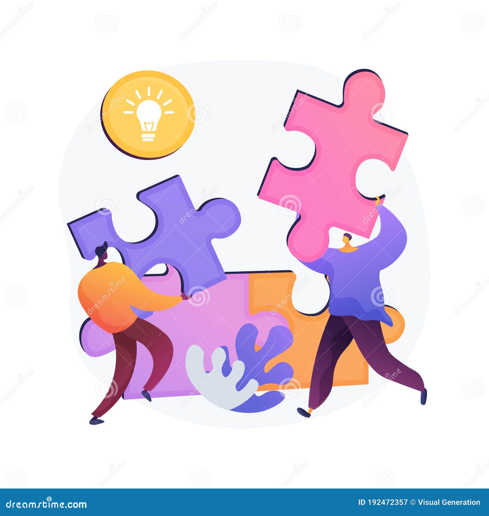 Mutual Assistance Abstract Concept Vector Illustration. Stock Vector ...