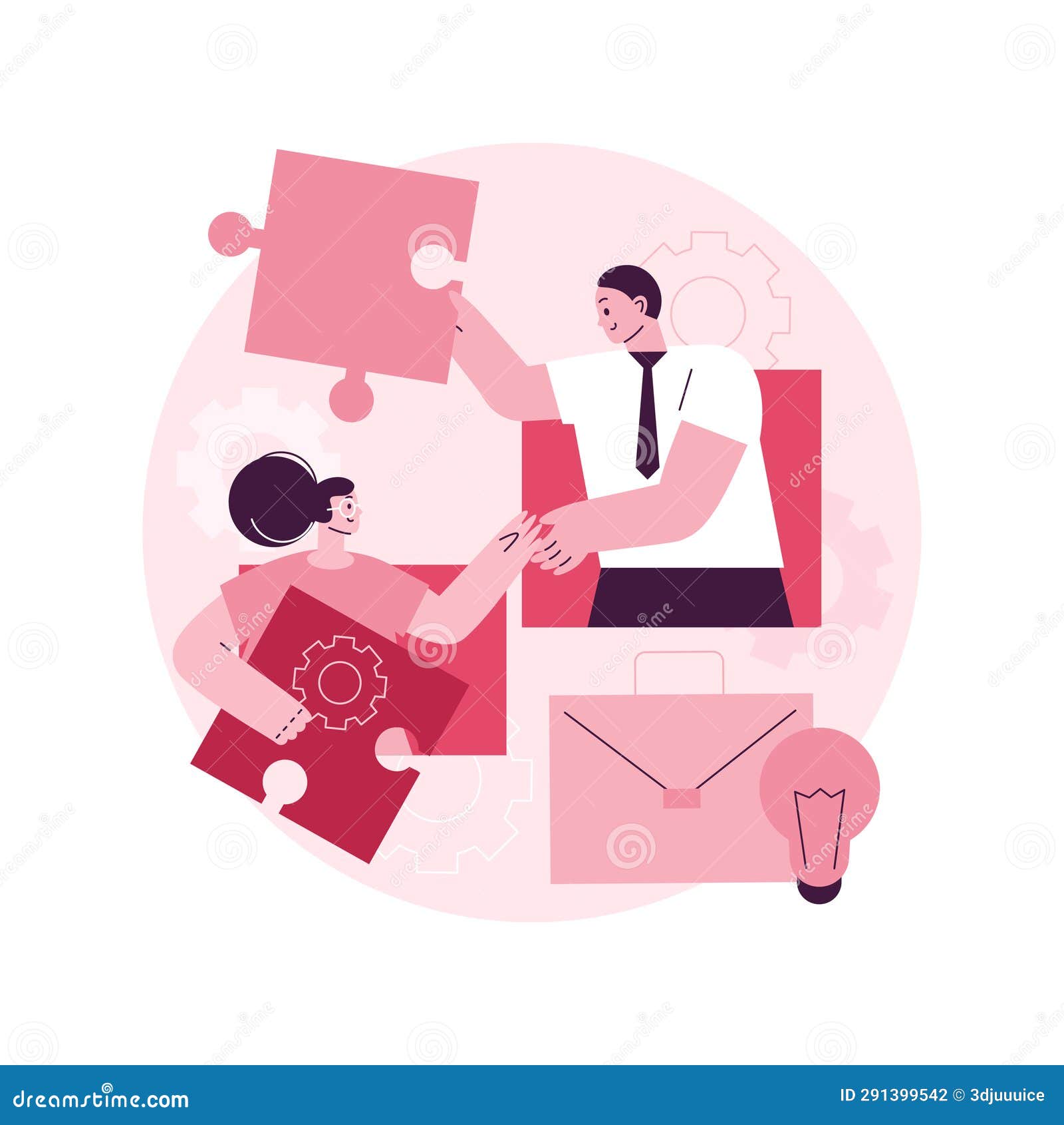 Mutual Assistance Abstract Concept Vector Illustration. Stock ...