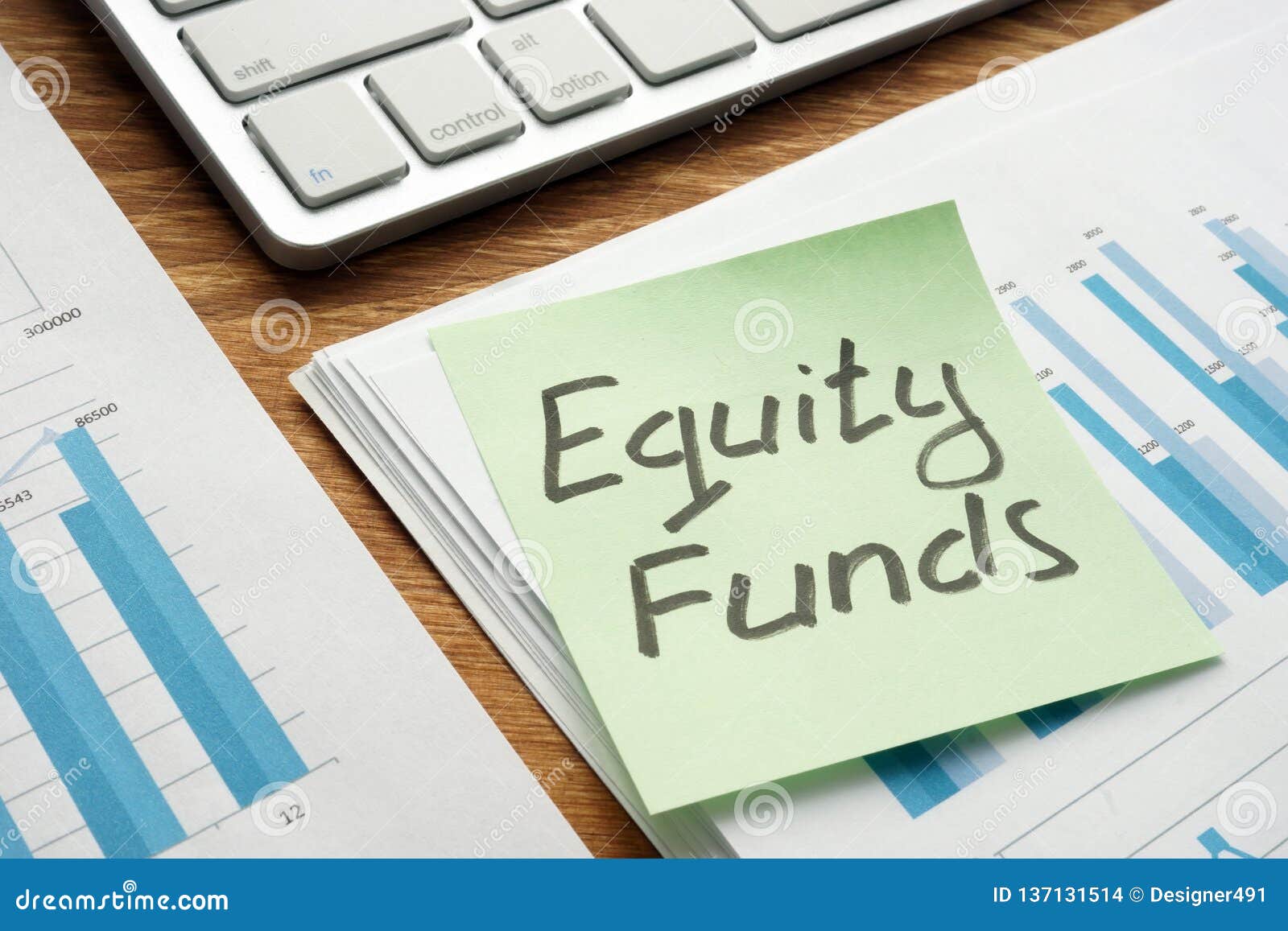 Mutual Equity Funds Written on a Piece of Paper Stock Photo - Image of ...