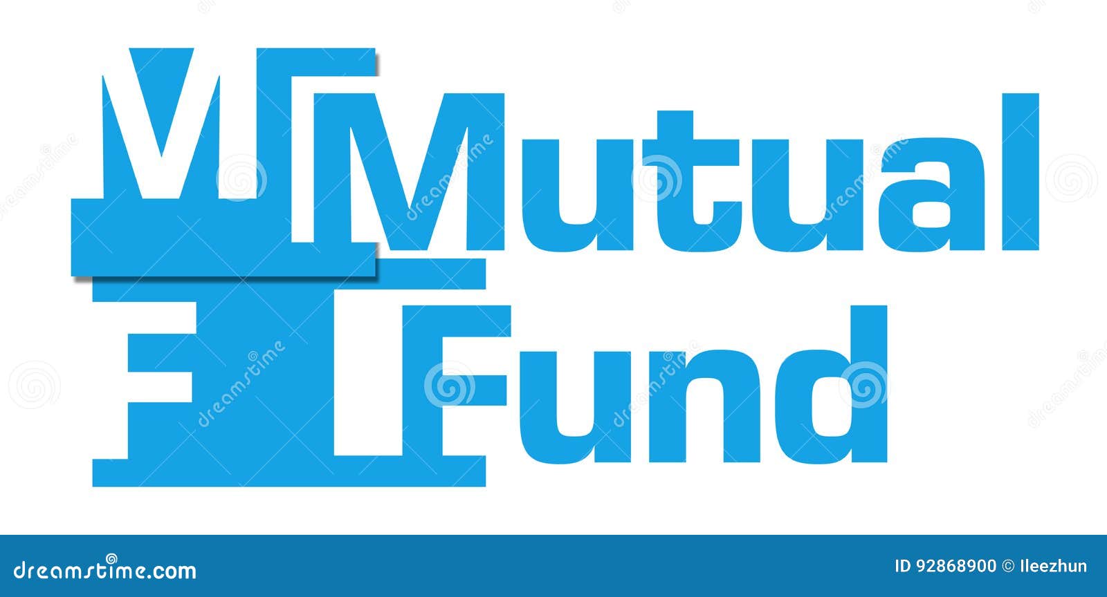 Mutual Fund Blue Abstract Bar Stock Illustration - Illustration of ...