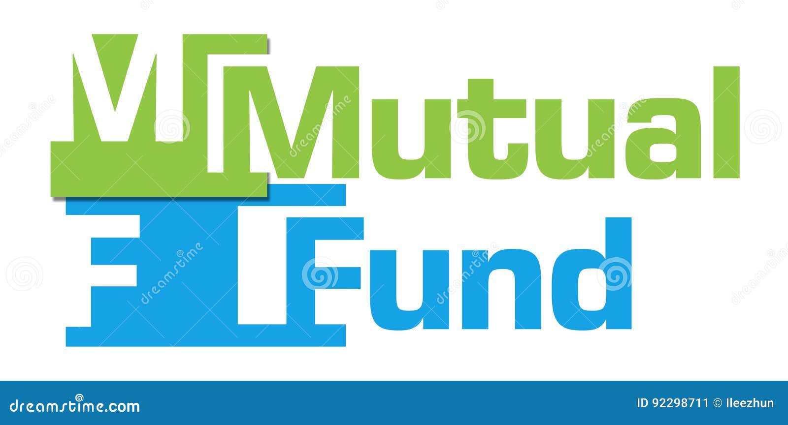 Mutual Fund Green Blue Abstract Stripes Stock Illustration ...