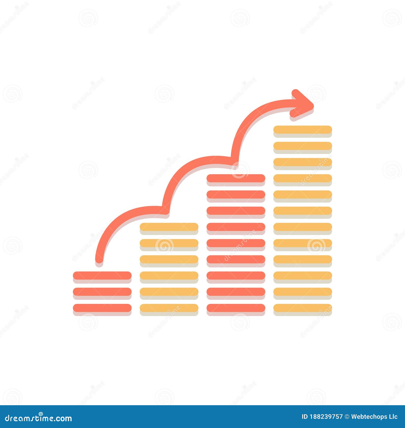 Color Illustration Icon for Mutual, Fund and Investment Stock ...