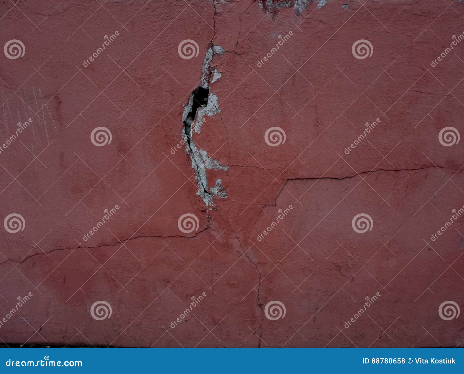 Muur, Barst Op De Muur, Baksteen Stock Foto - Image of antiquiteit ...