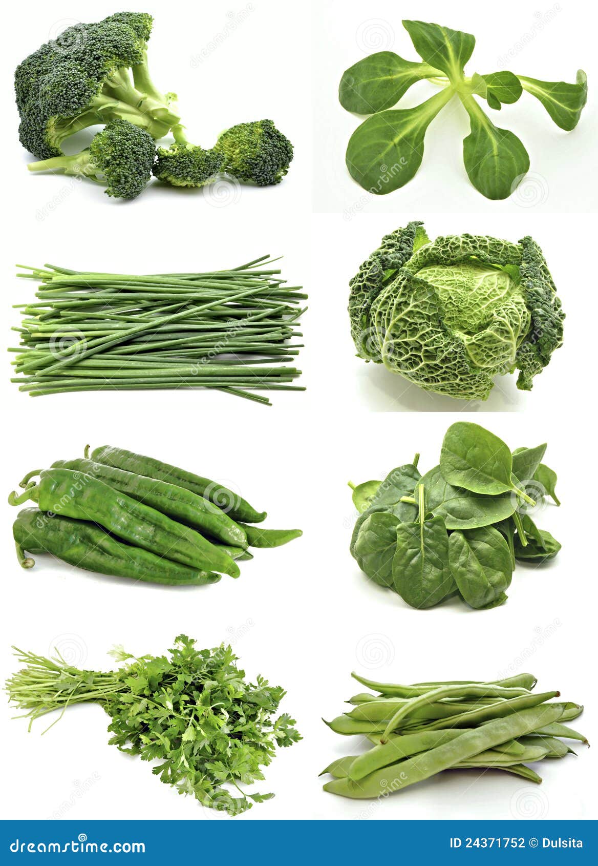 Muurschildering Van Groene Groenten Stock Foto - Image of collage ...