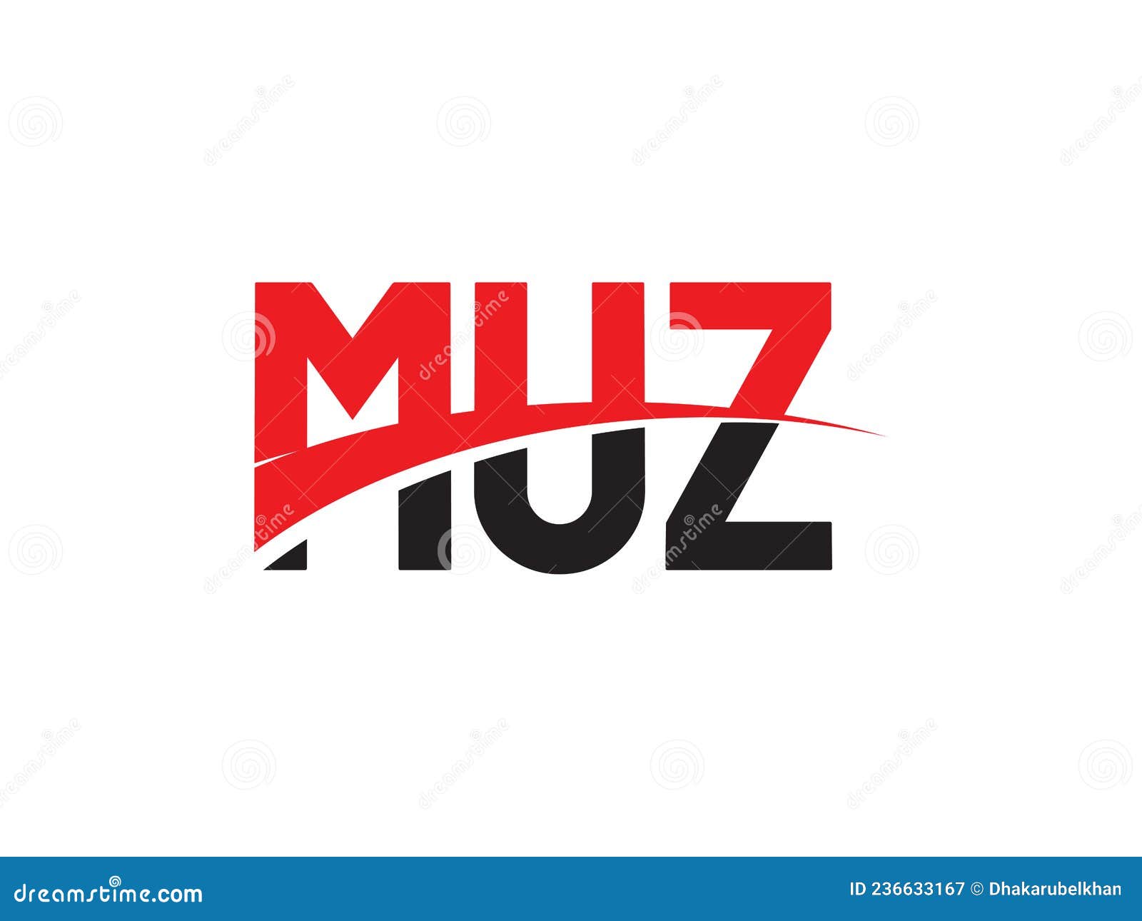 MUZ Letter Initial Logo Design Vector Illustration Stock Vector ...