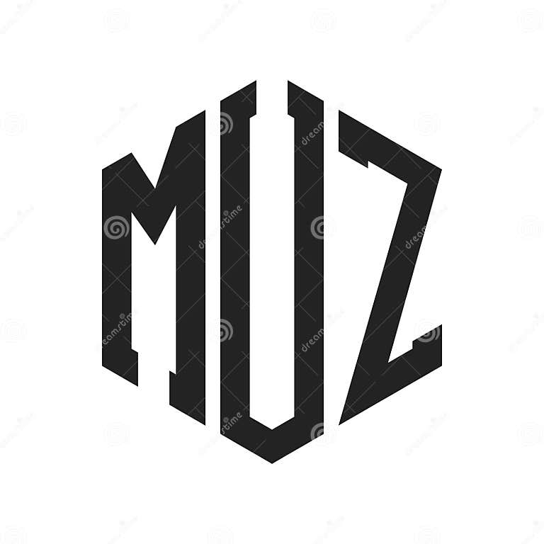 MUZ Logo Design. Initial Letter MUZ Monogram Logo Using Hexagon Shape ...