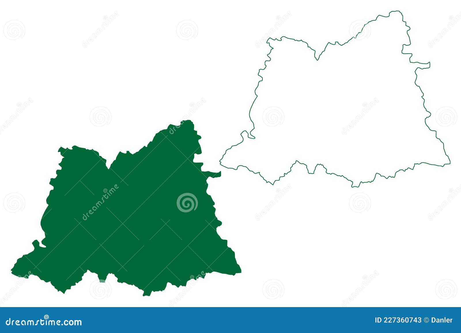 Muzaffarnagar District Uttar Pradesh State, Republic of India Map Vector Illustration, Scribble ...