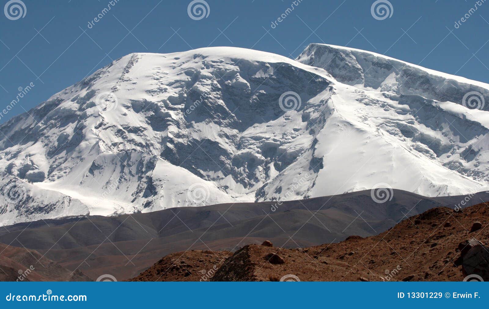 Muztagh Ata stock image. Image of silkroad, china, mountain - 13301229