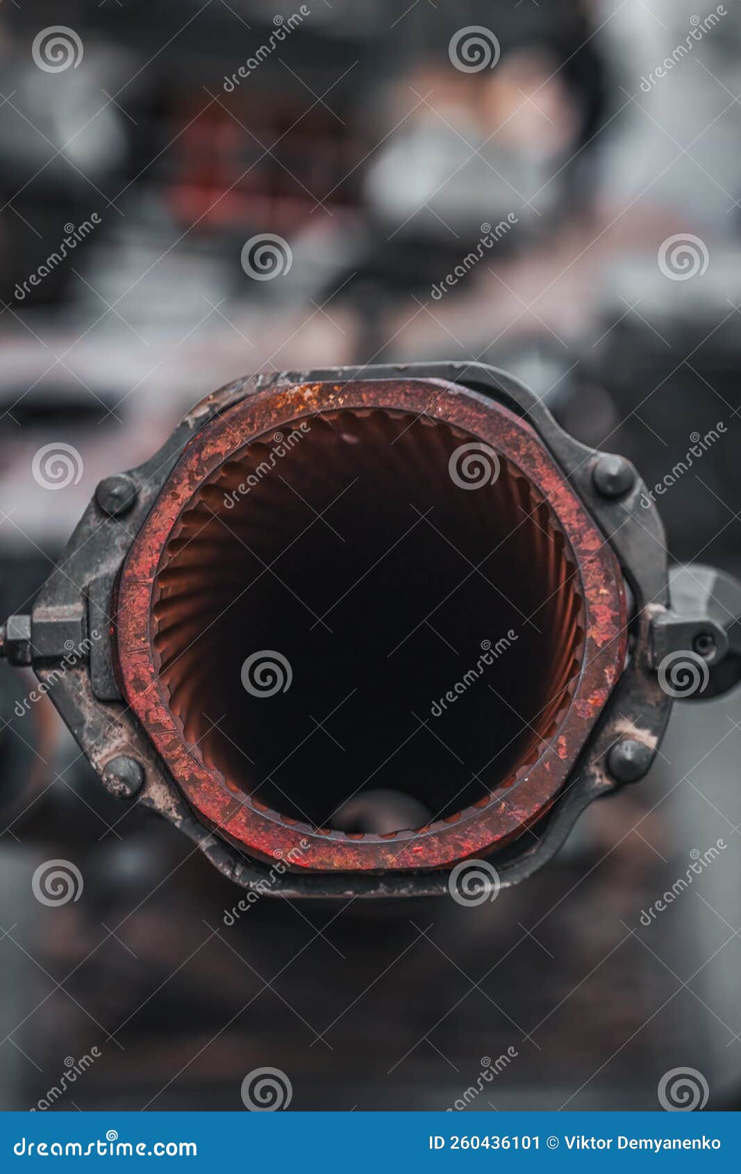 Muzzle of a Burned-out Tank in the Center of Kyiv 10.22 Stock Image ...