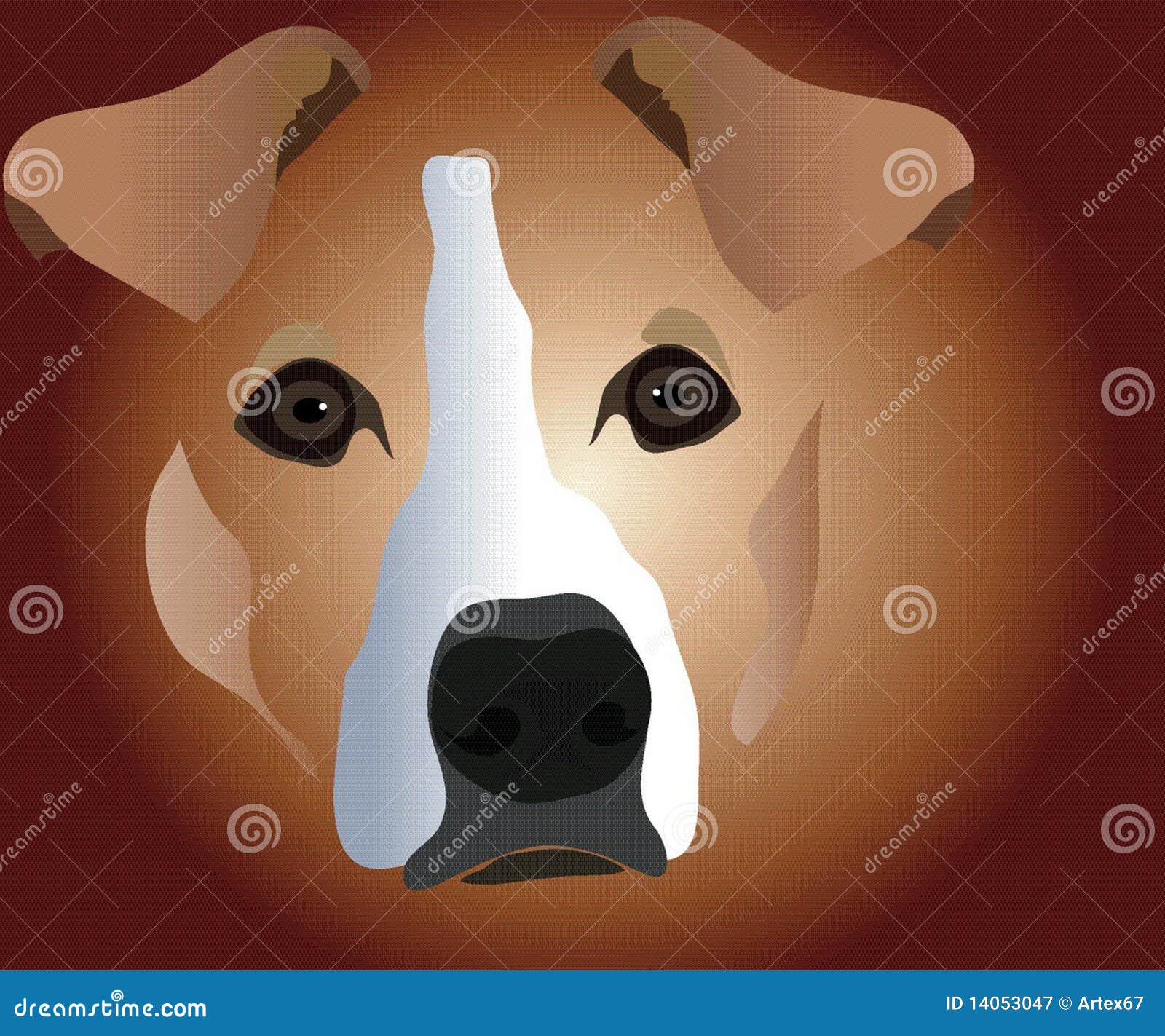 Muzzle of dog stock vector. Illustration of mammal, favourite - 14053047