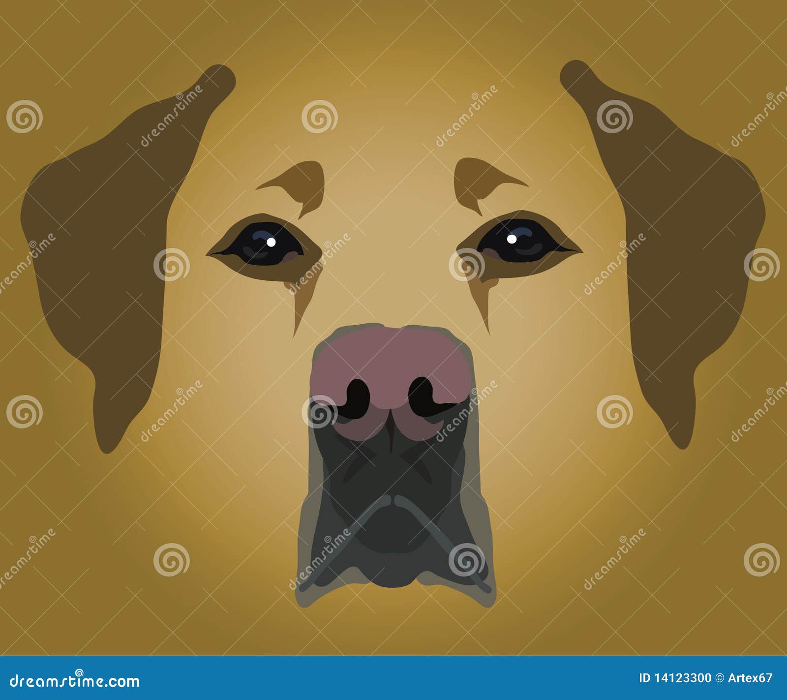 Muzzle of dog stock vector. Illustration of sense, merry - 14123300