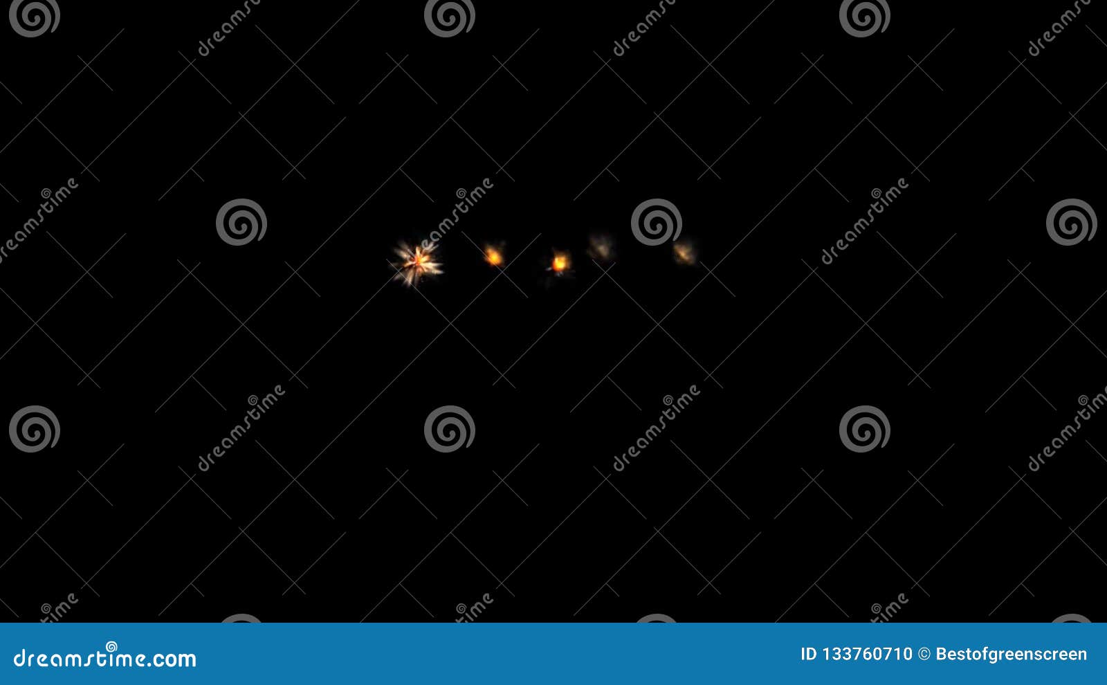 Muzzle Fire from Several Machine Guns - Black Screen Effect Stock ...