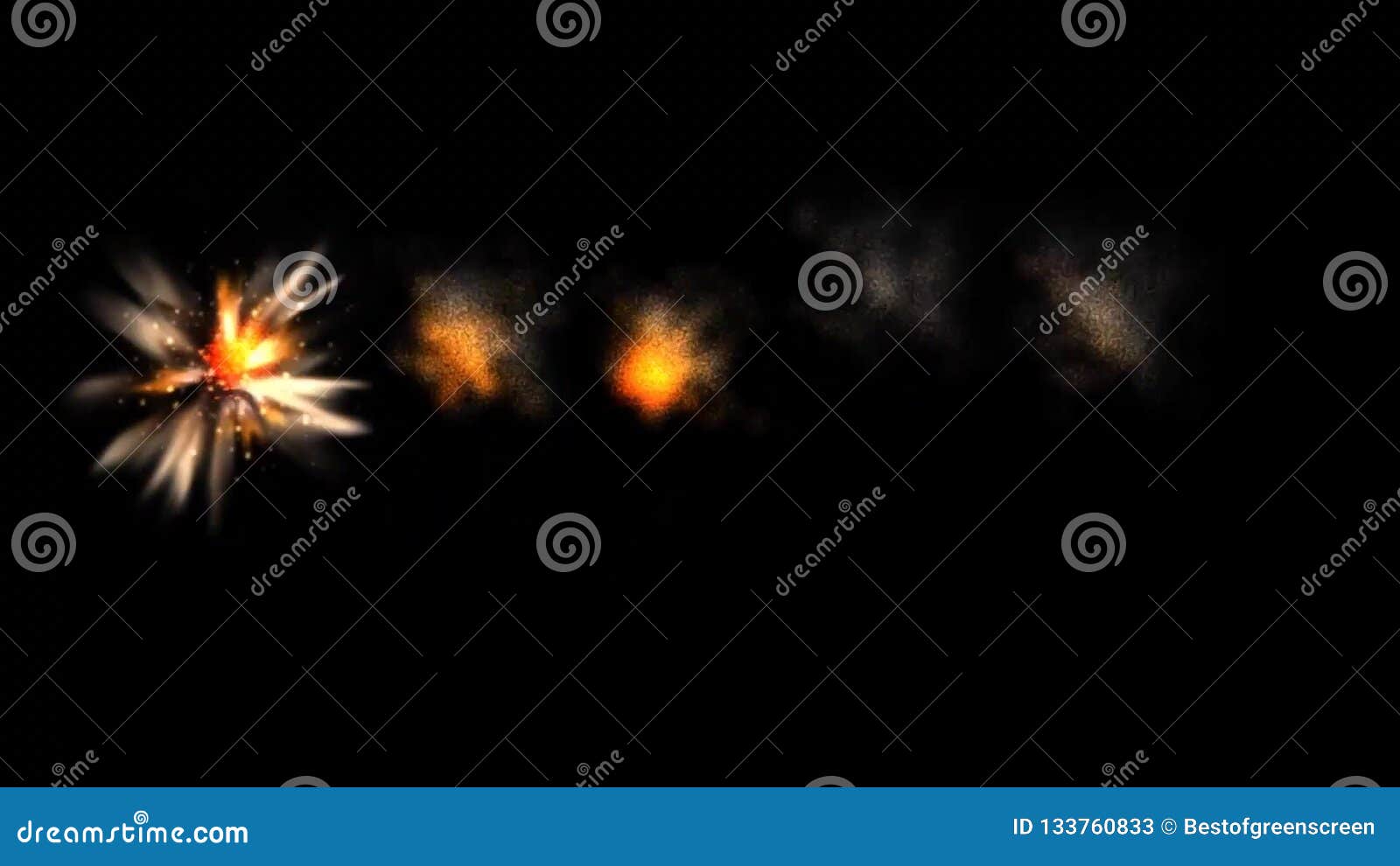 Muzzle Fire from Several Machine Guns - Black Screen Effect Stock Video ...