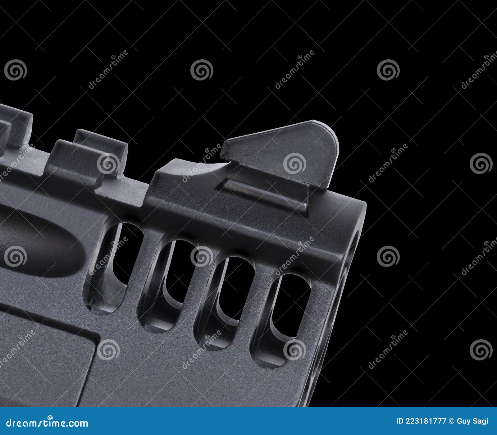 Muzzle and Front Sight of a Large Caliber Semi-automatic Pistol Stock ...