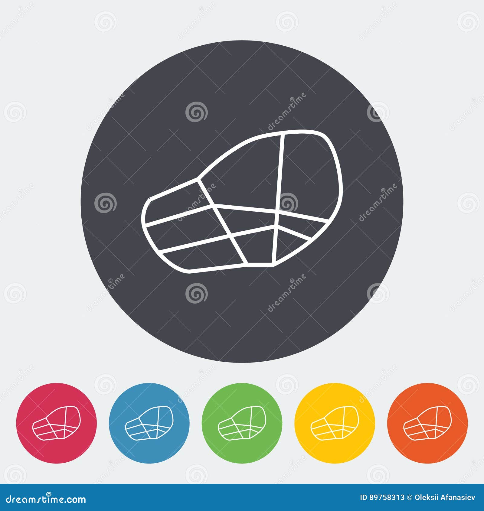 Muzzle icon stock vector. Illustration of safety, equipment - 89758313