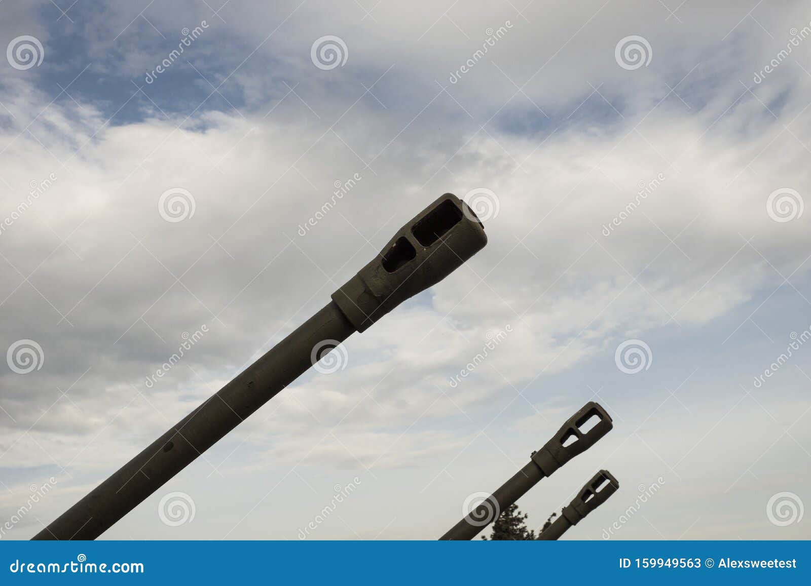 The Muzzle of Military Guns Stock Image - Image of armed, equipment ...