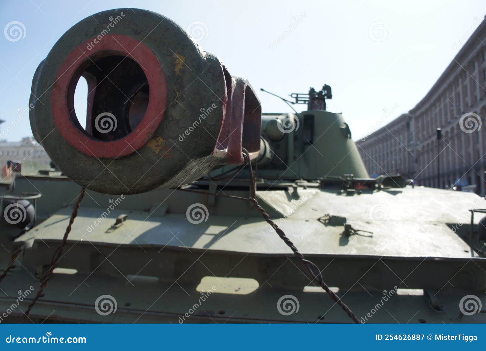 Muzzle of a Russian Howitzer Gun Barrel Close Up Stock Image - Image of ...
