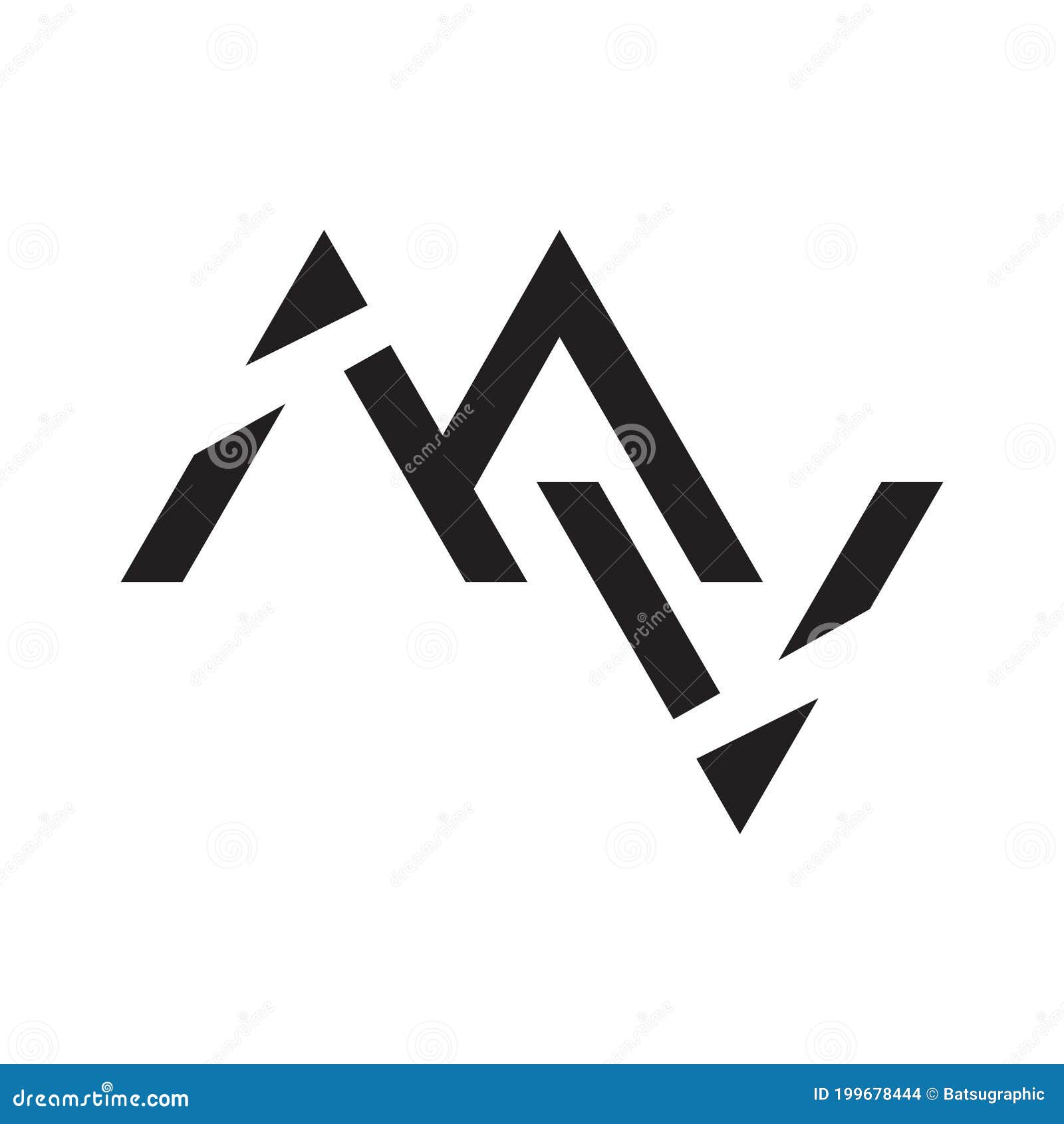 Mv Initial Letter Vector Logo Icon Stock Vector - Illustration of ...