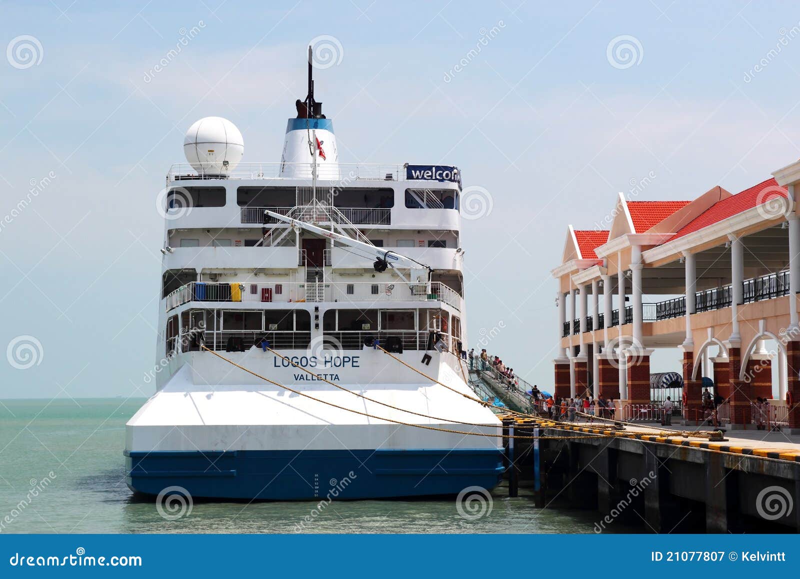 MV Logos Hope Ship editorial photography. Image of logos - 21077807