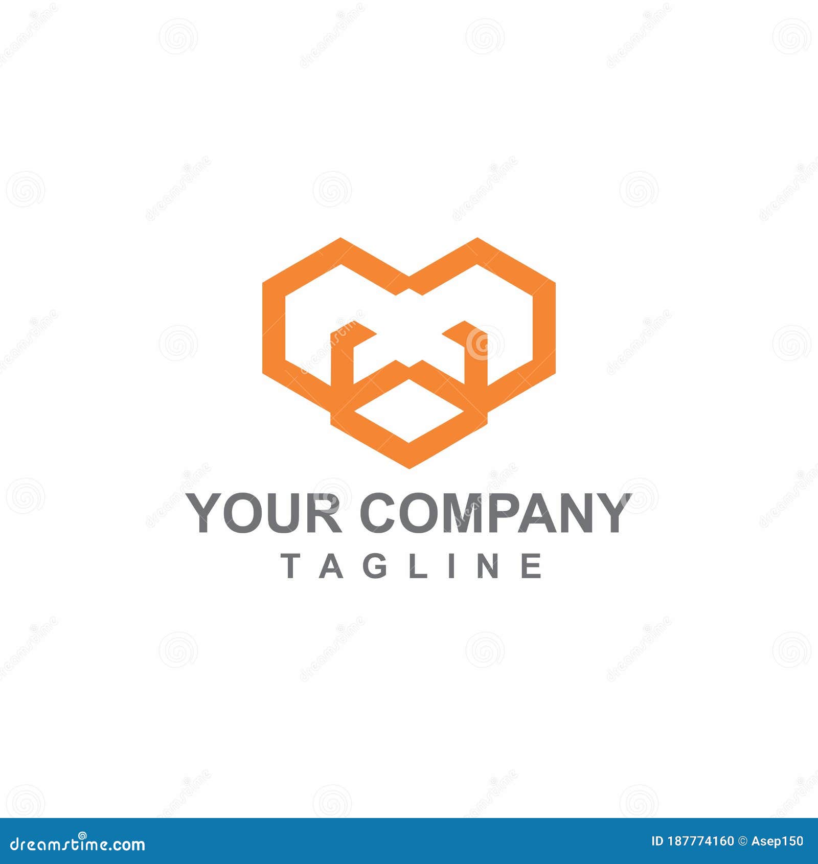 MV, MU, VM, UM Initials Geometric Orange Hive Bee Shape Logo and Vector ...