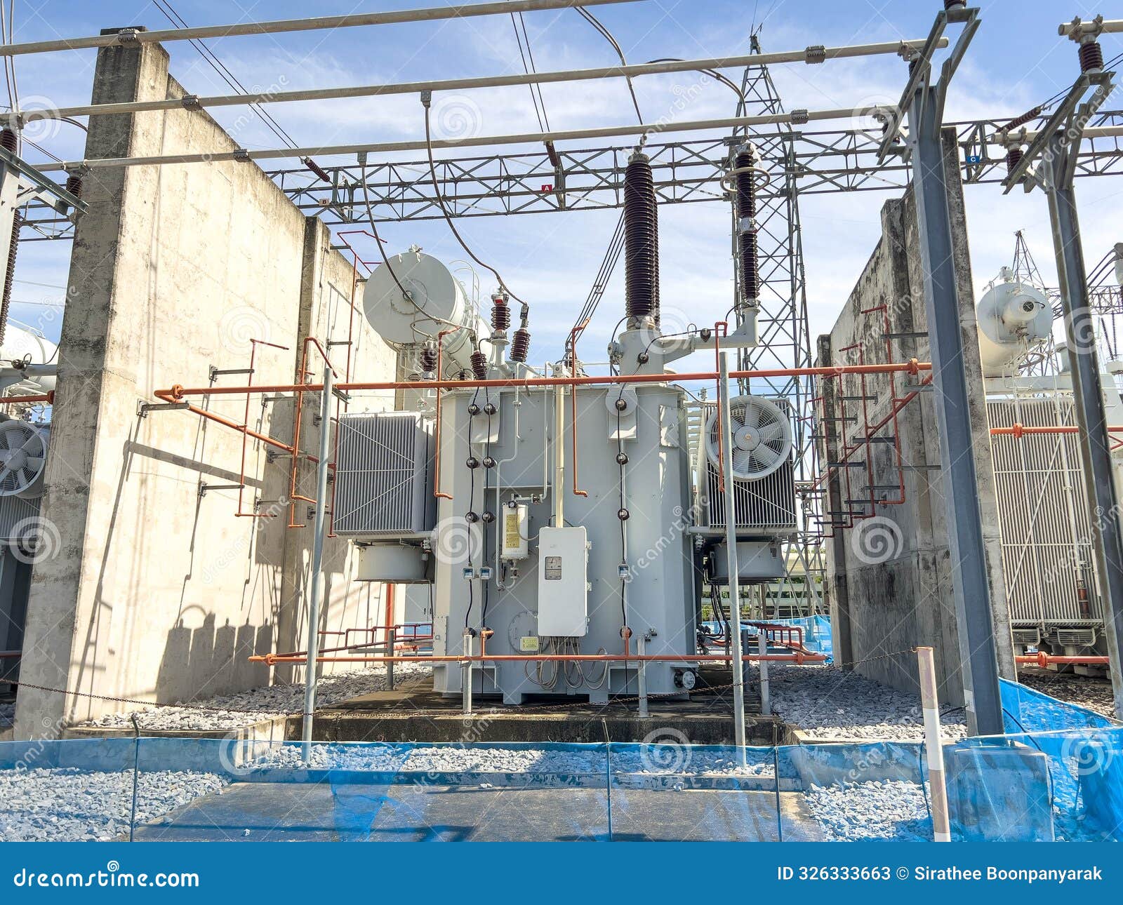 200 MVA Transformer Single Phase in a 500 KV Power System Stock Image ...