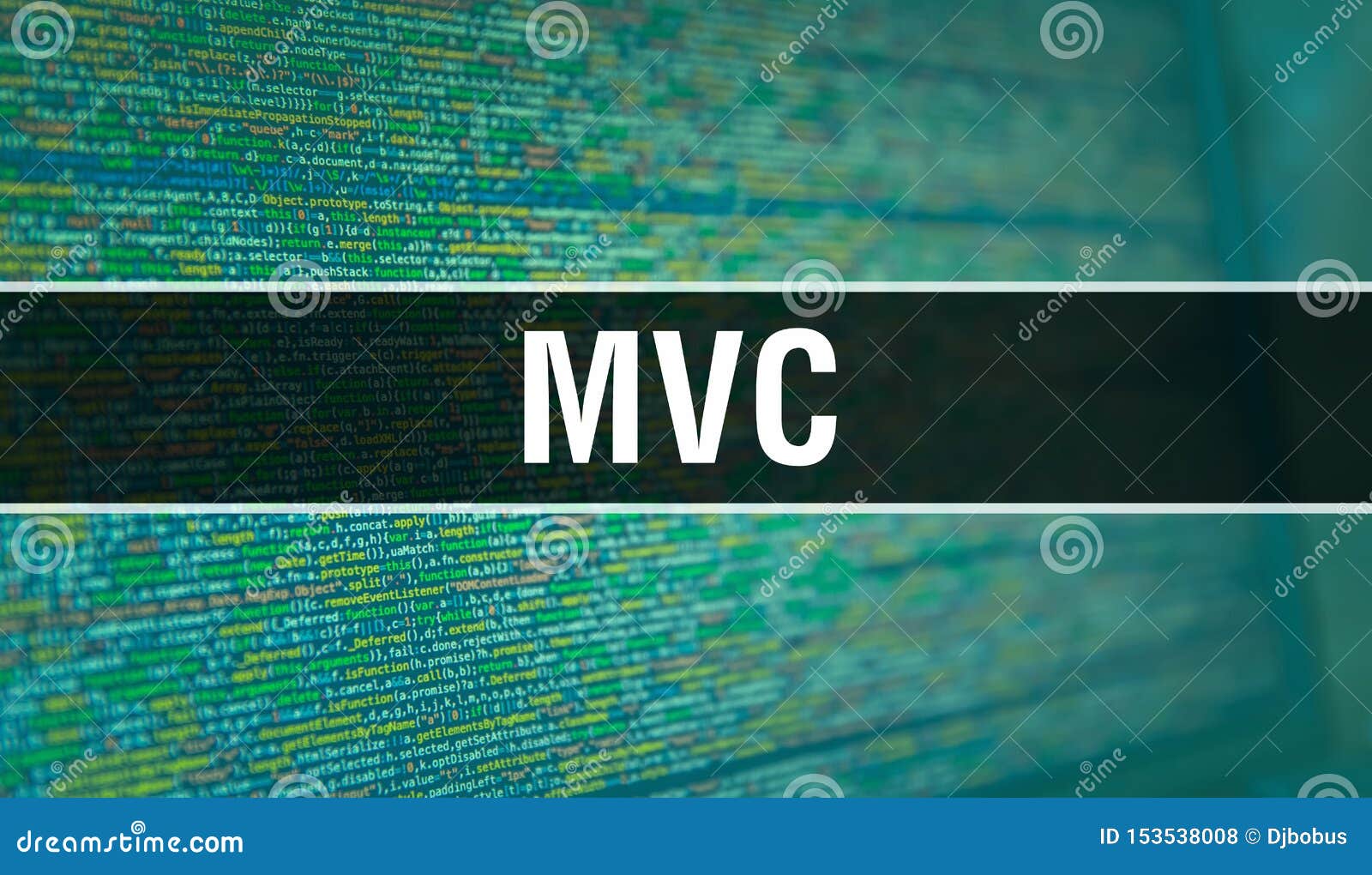 Mvc Mit Digitalem Binary Code Hintergrund Abstrakter Hintergrund Mit Programmcode Und Mvc