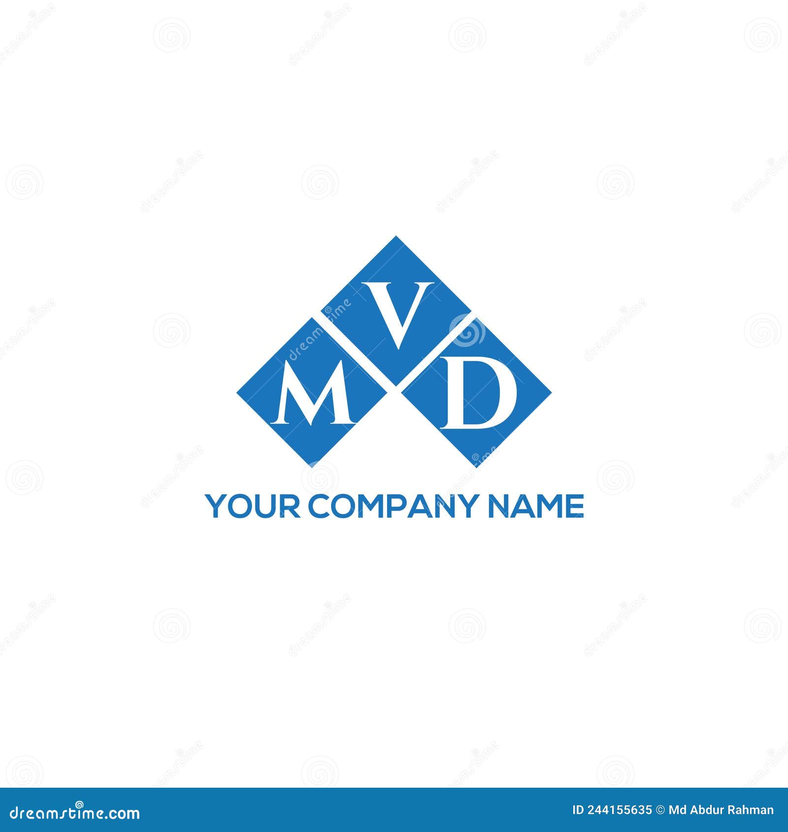 MVD Letter Logo Design on White Background. MVD Creative Initials ...