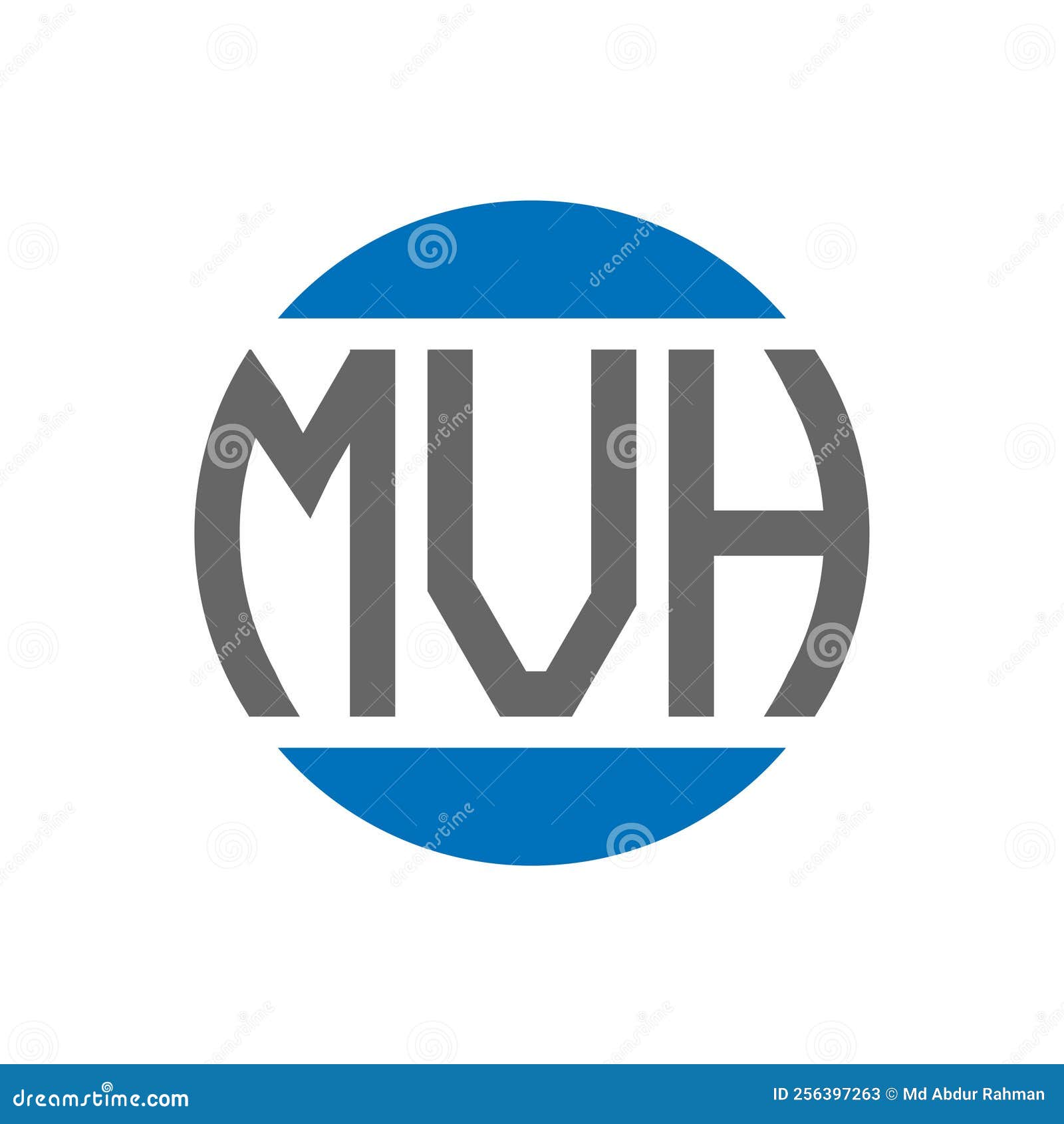 MVH Letter Logo Design on White Background. MVH Creative Initials ...