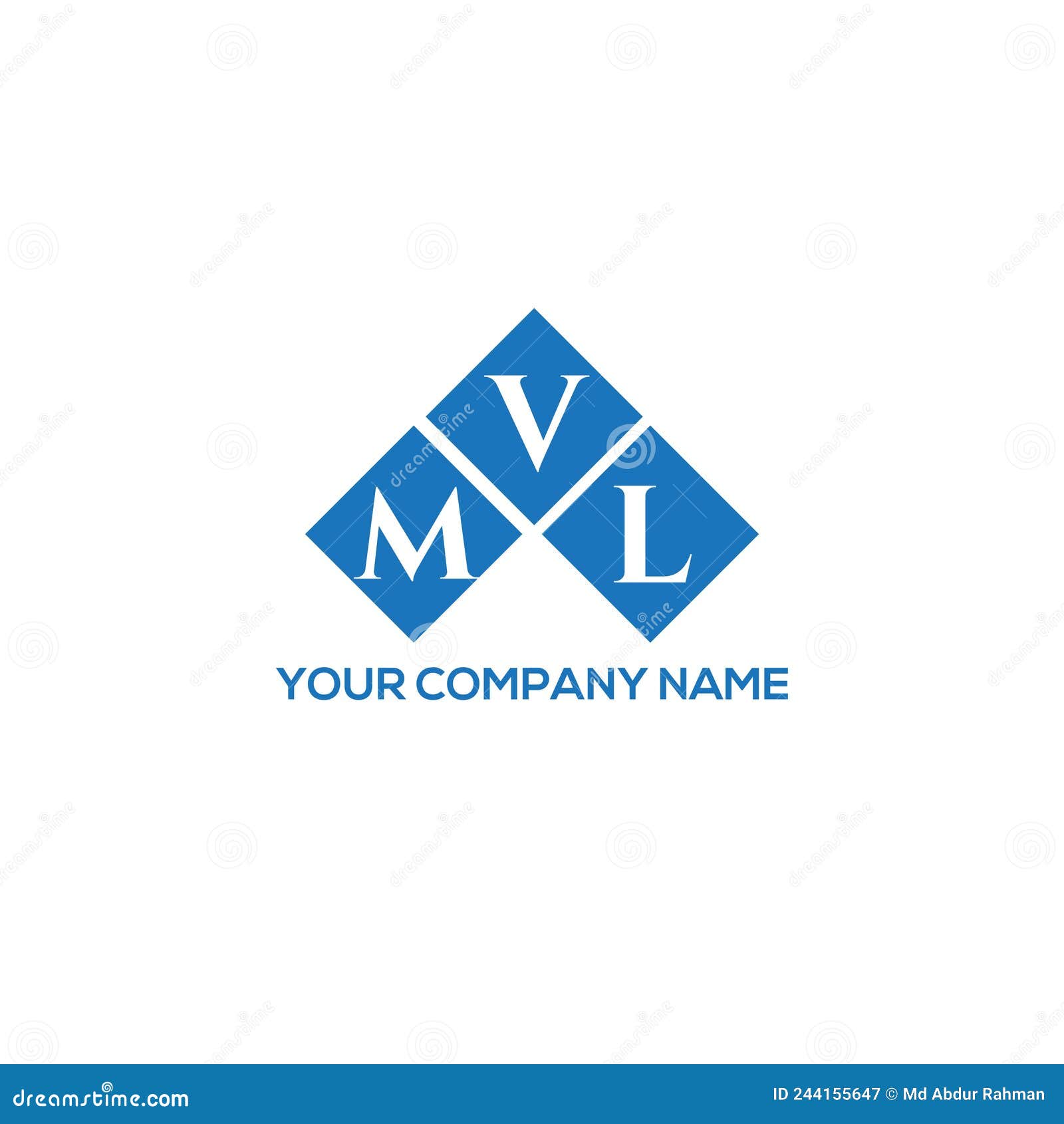 MVL Letter Logo Design on White Background. MVL Creative Initials ...