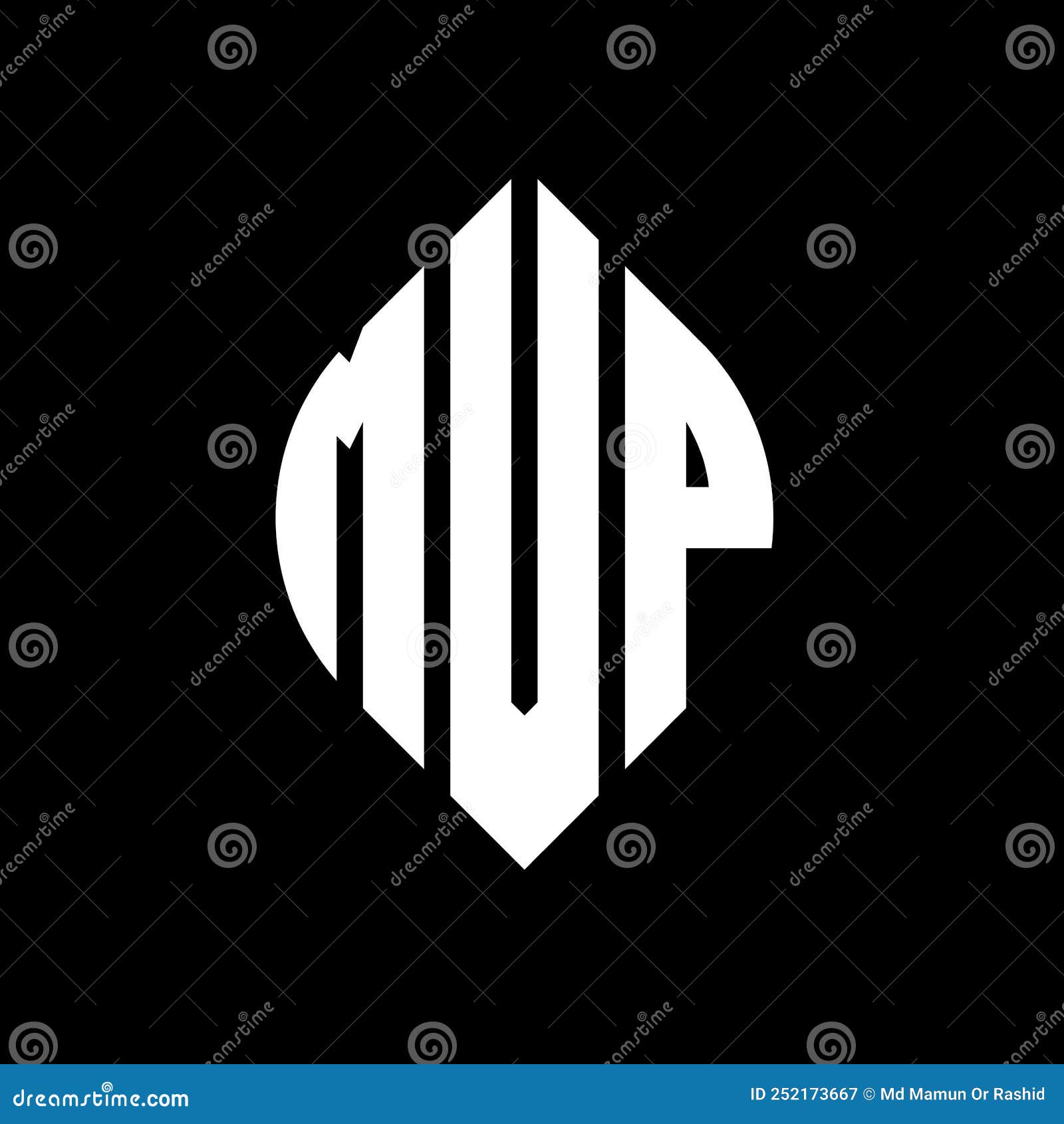 MVP Circle Letter Logo Design with Circle and Ellipse Shape. MVP ...