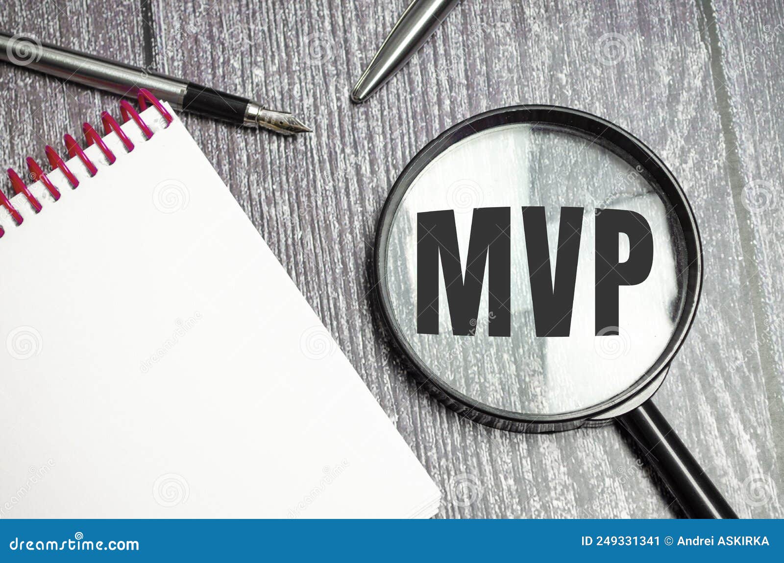 MVP, Minimum Viable Product Symbol on Magnifier Stock Image - Image of ...