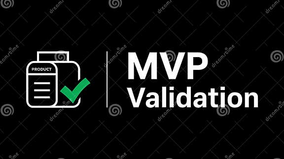 Illustration of MVP Validation Stock Illustration - Illustration of ...