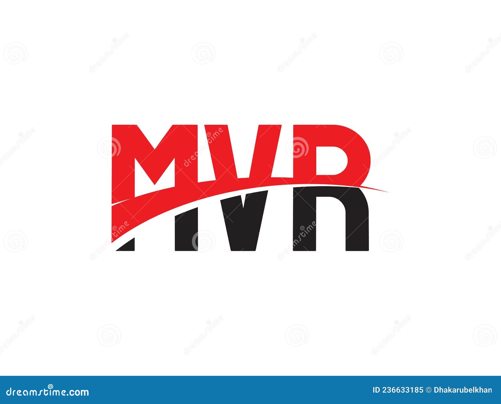 MVR Letter Initial Logo Design Vector Illustration Stock Vector ...