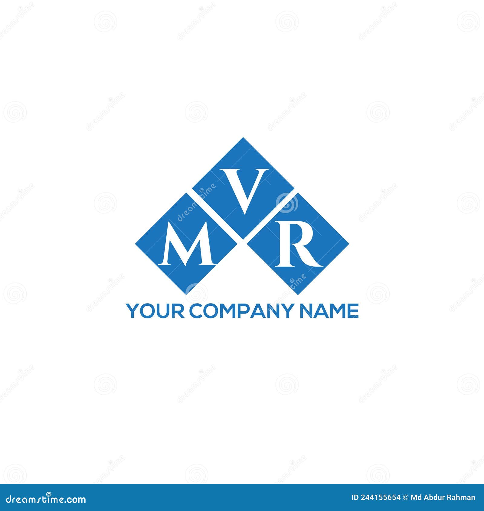 MVR Letter Logo Design on White Background. MVR Creative Initials ...